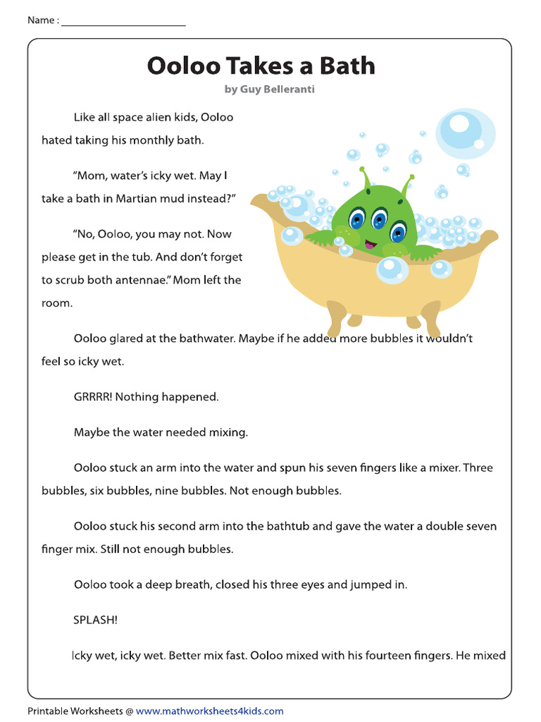 Ooloo Takes Bath | PDF