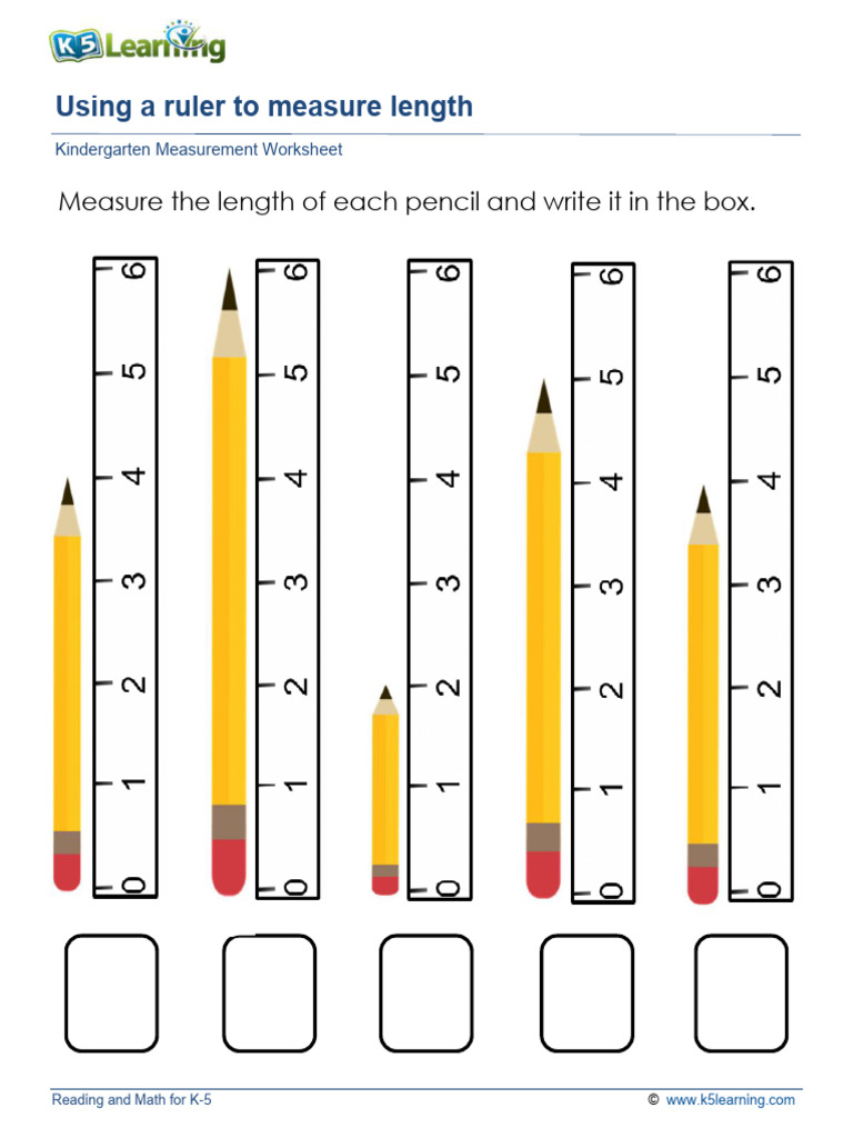 Kindergarten Measurement Worksheets Ruler 3 | PDF | Career & Growth ...