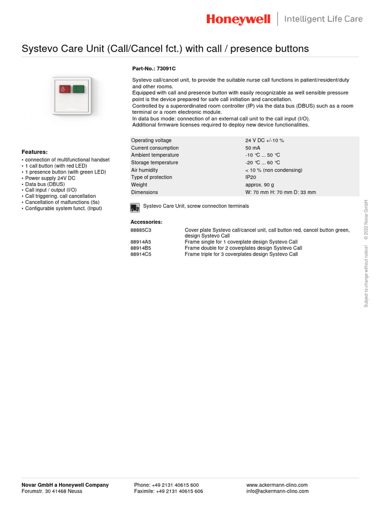 Nurse Call System for Care Units | PDF | Electronic Engineering ...