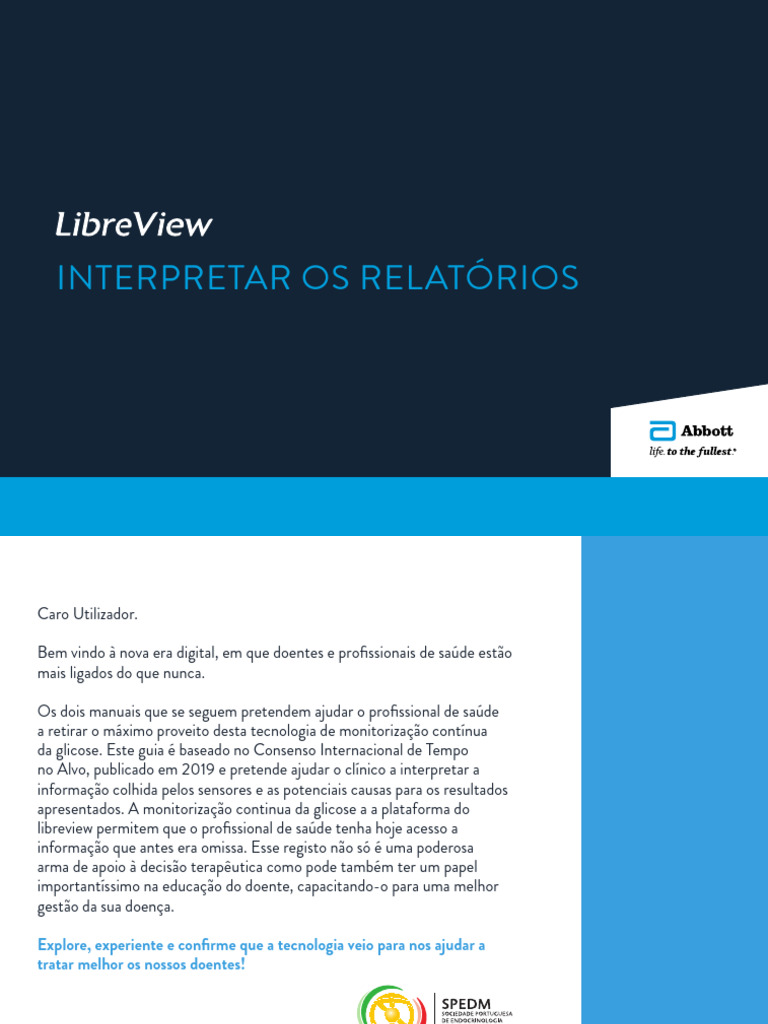 Manual LibreView Parte01 PRINT | PDF | Diabetes | Tempo