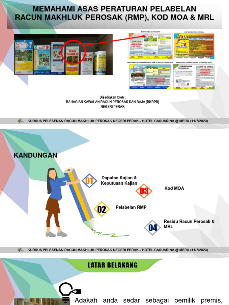 Panduan Pelabelan Racun Perosak RMP | PDF