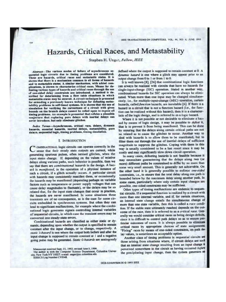 IEEE Hazard Paper | PDF