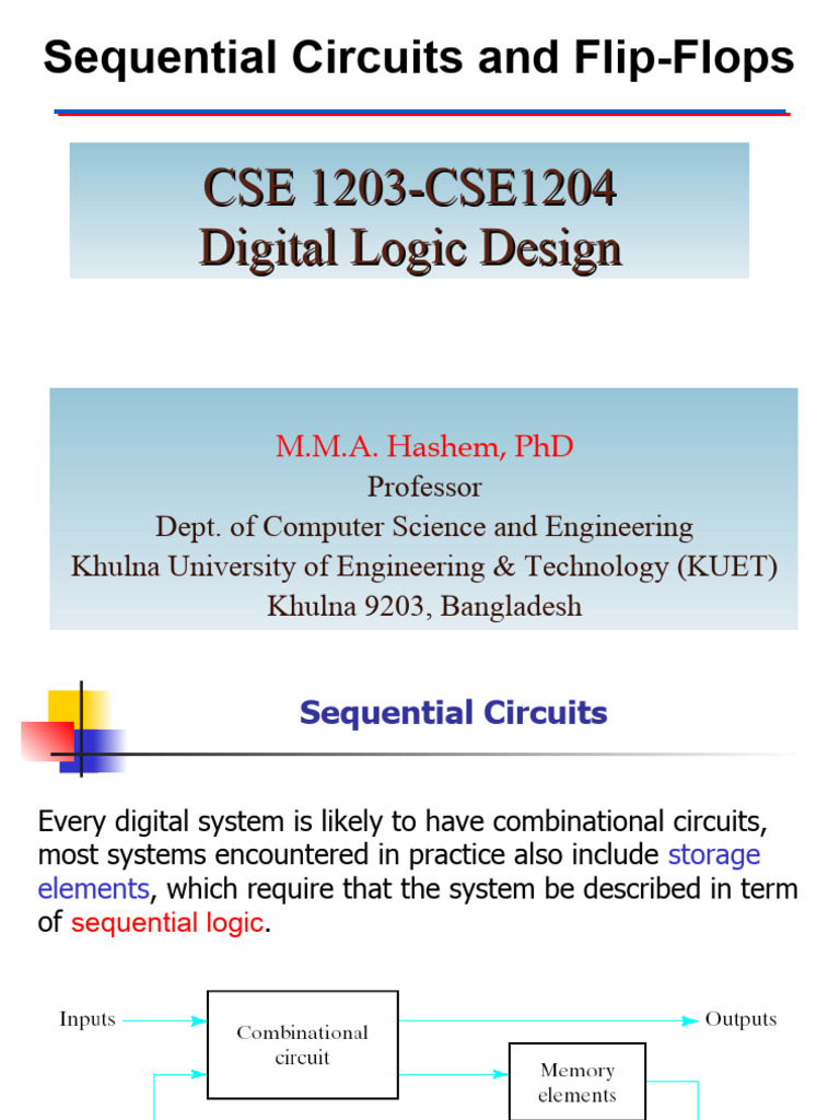 CSE 1203 Introduction To Sequential Circuits and FF | Download Free PDF | Digital Technology ...