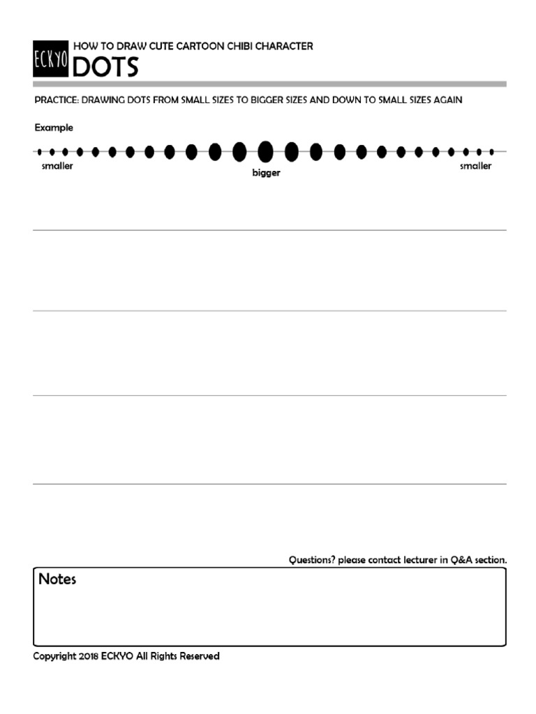 Practice Sheet Training With Dots | PDF