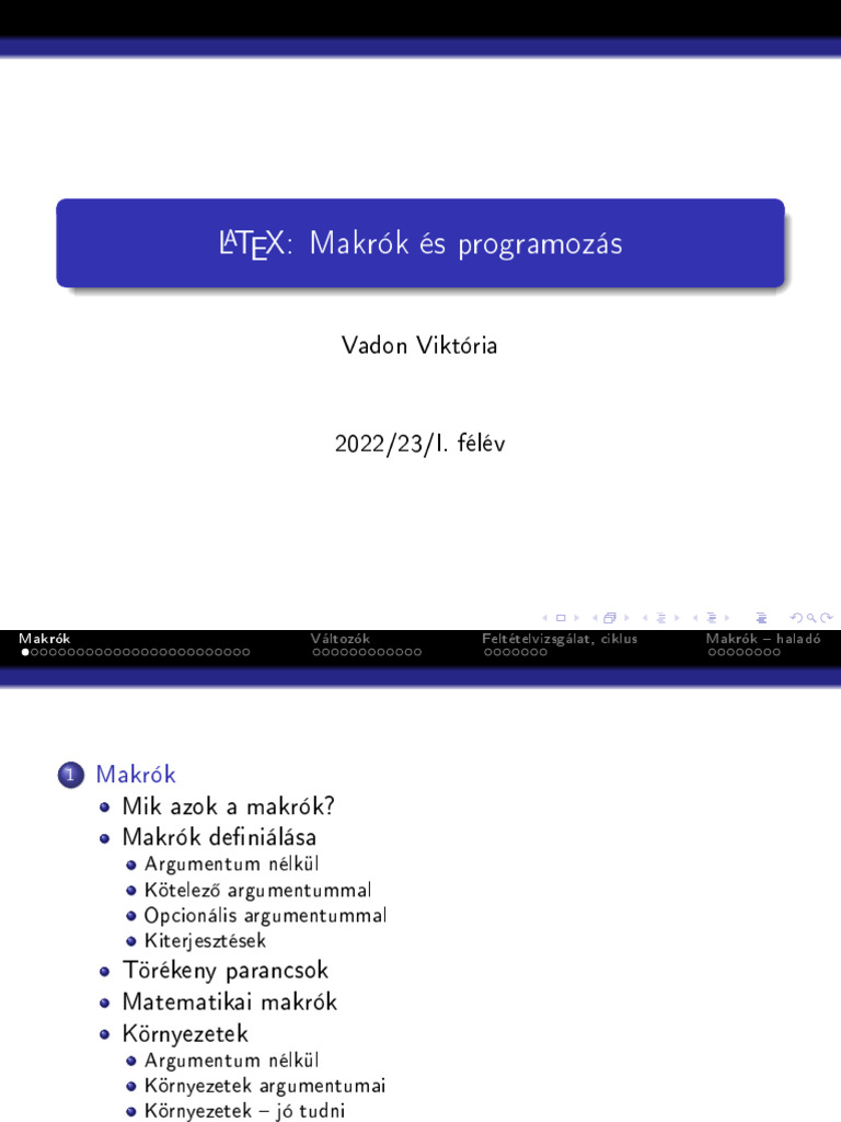 7 Makrok Programozas | PDF