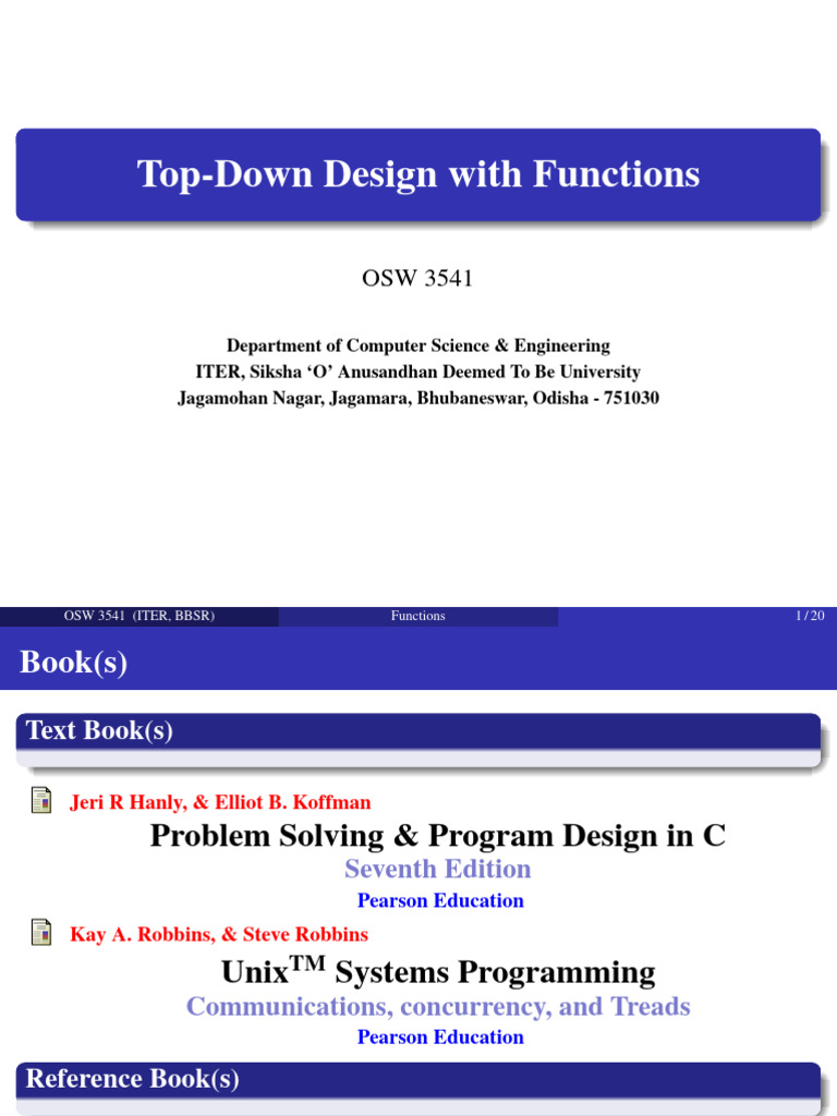 OSWPPT TopDownDesign | PDF | Integer (Computer Science) | Function (Mathematics)