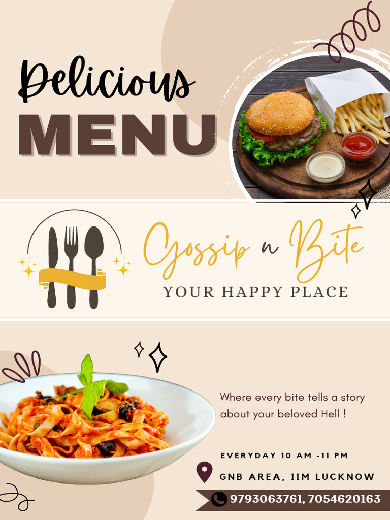 Final Menu | PDF | Salad | Hamburgers