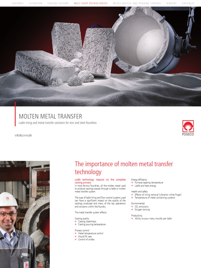Molten Metal Transfer-E | PDF | Foundry | Refractory