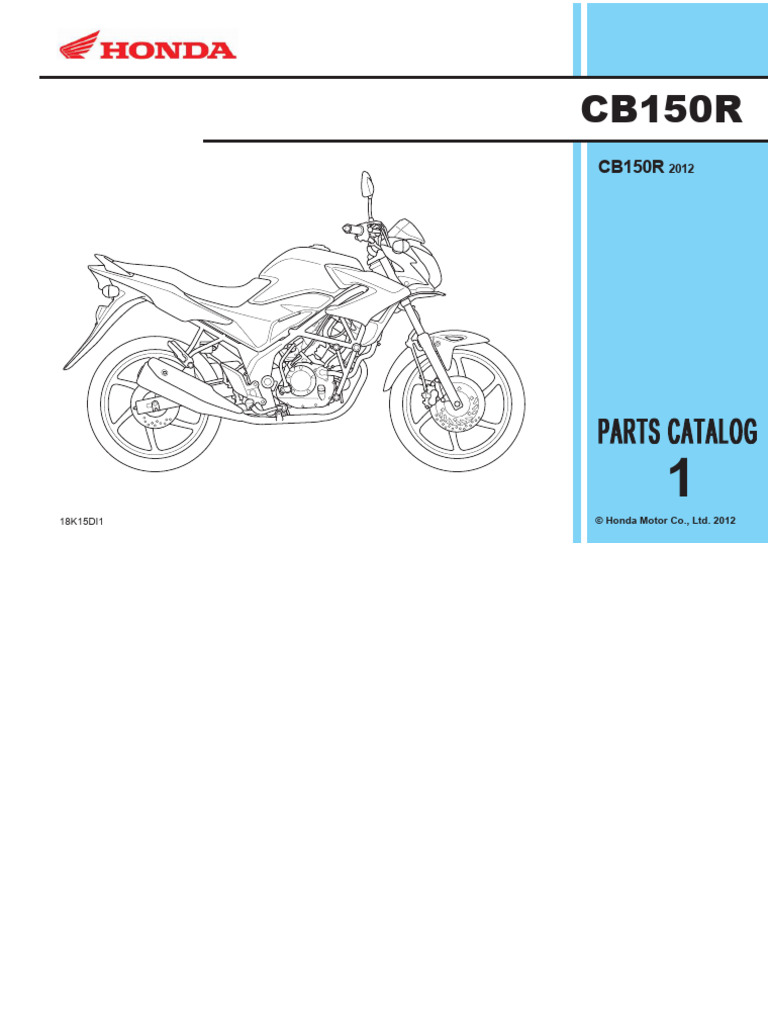 Katalog Suku Cadang CB150R 2012 | PDF