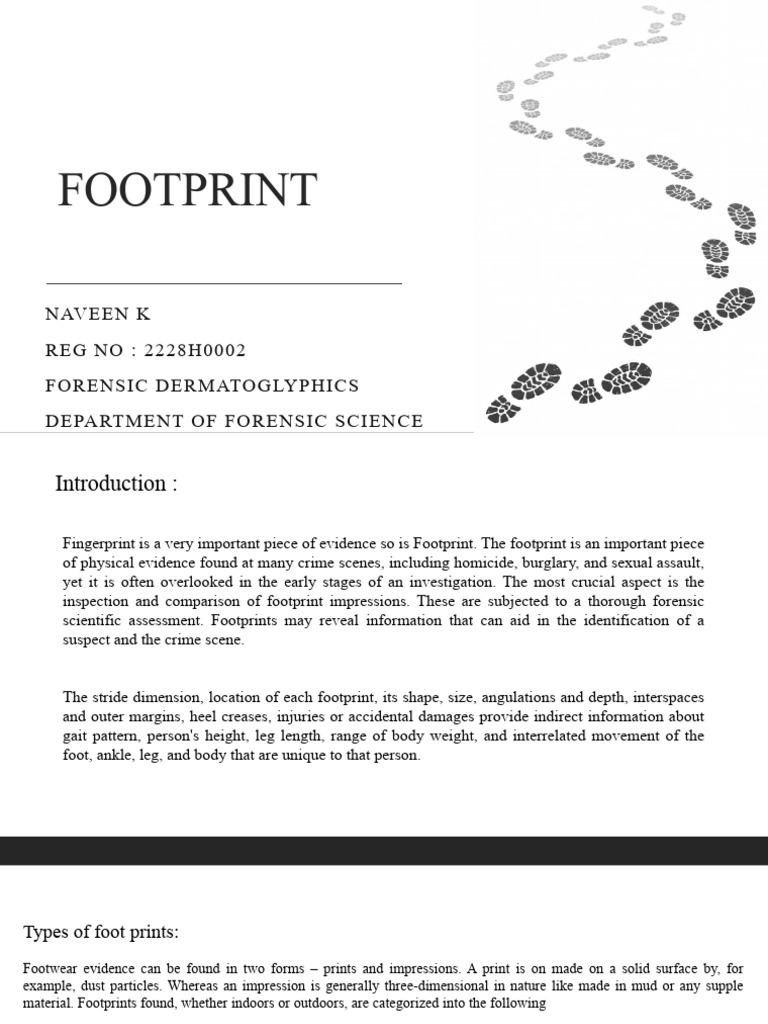 FOOTPRINT | PDF | Photograph | Crime Scene