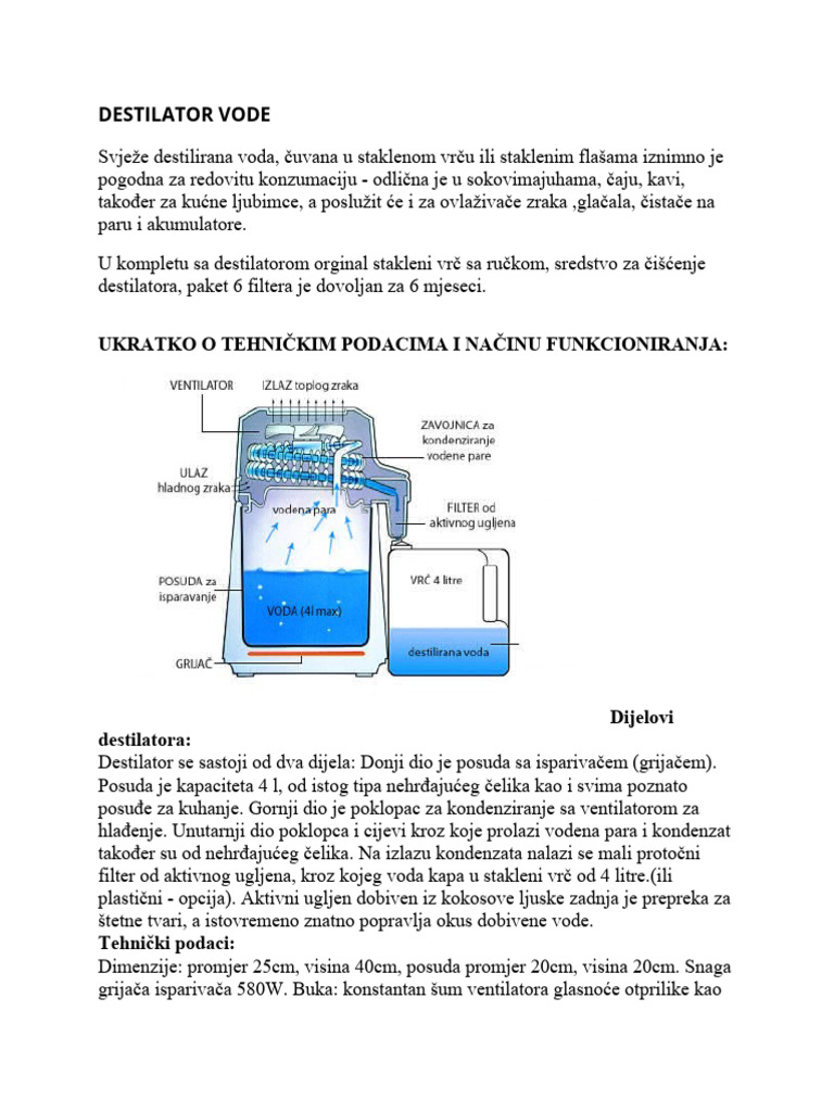 Destilator Vode | PDF