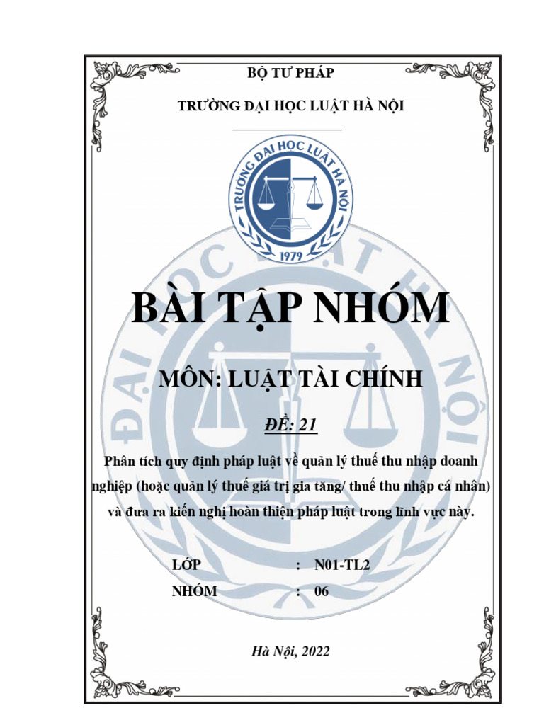 BTN N01.TL2 NHÓM-6 ĐỀ-21 | PDF