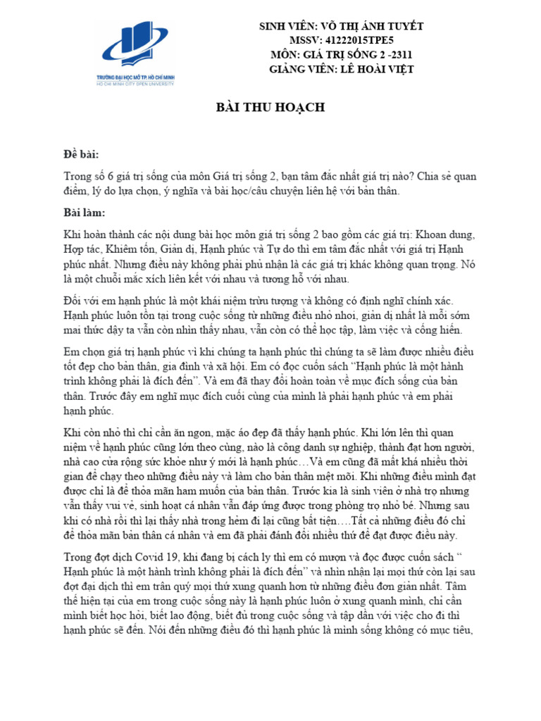 Vo Thi Anh Tuyet - CD 1 | PDF