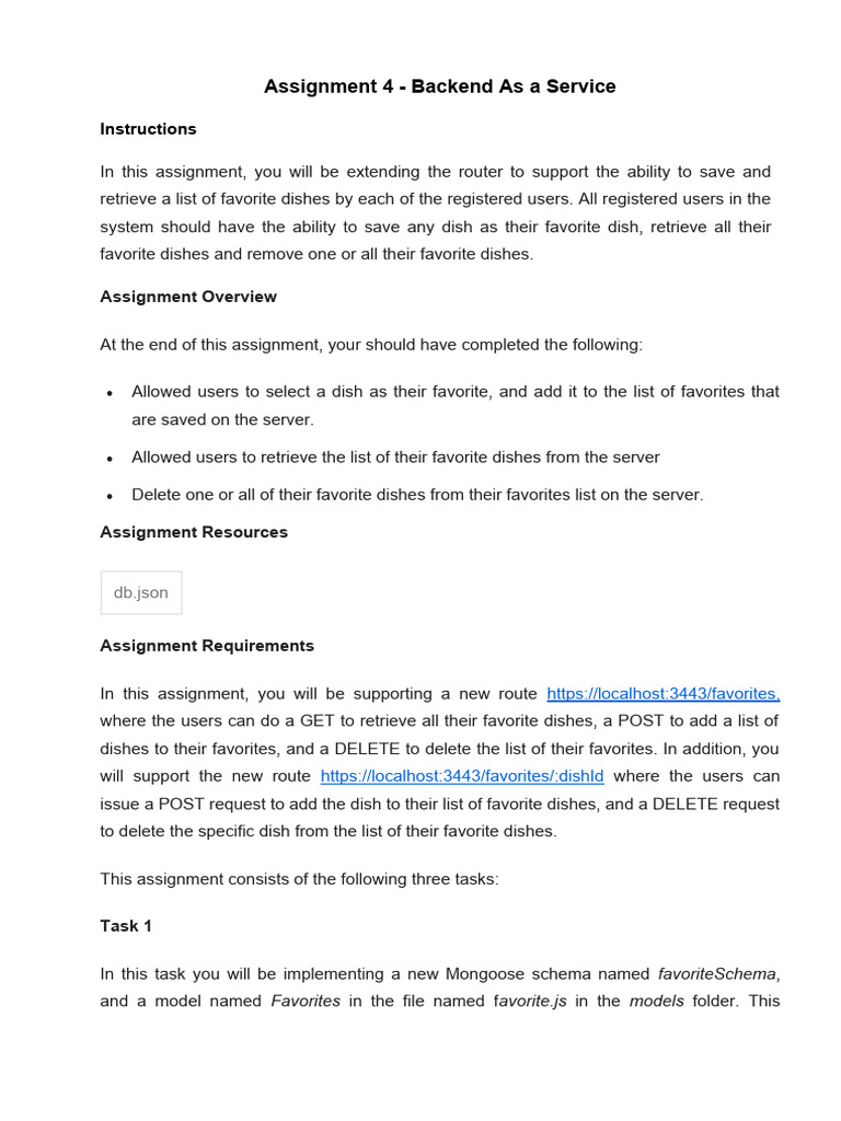 Assignment 4 - Backend As A Service | PDF | Computer Science | Information Technology