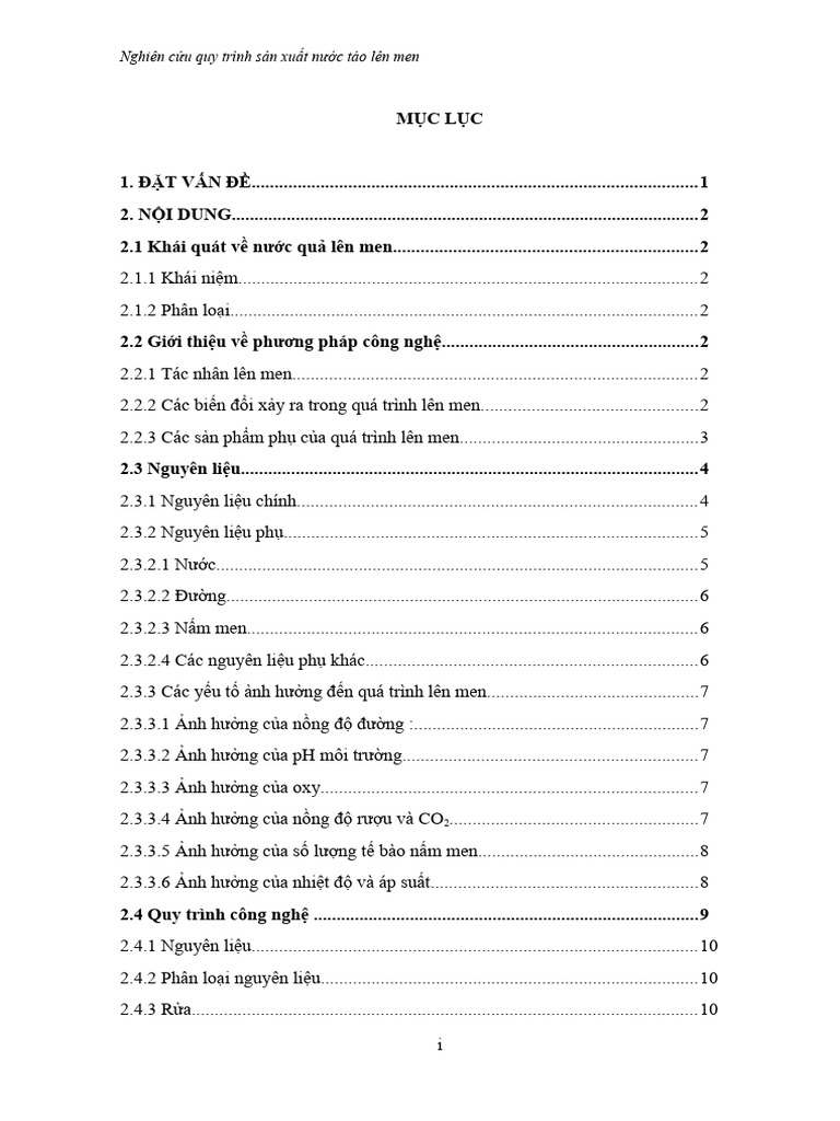 (123doc) - Nghien-Cuu-Quy-Trinh-San-Xuat-Nuoc-Tao-Len-Men | PDF