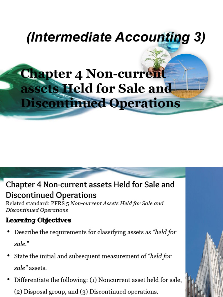 Chapter 4 - Non Current Assets Held For Sale Discontinued Operations ...