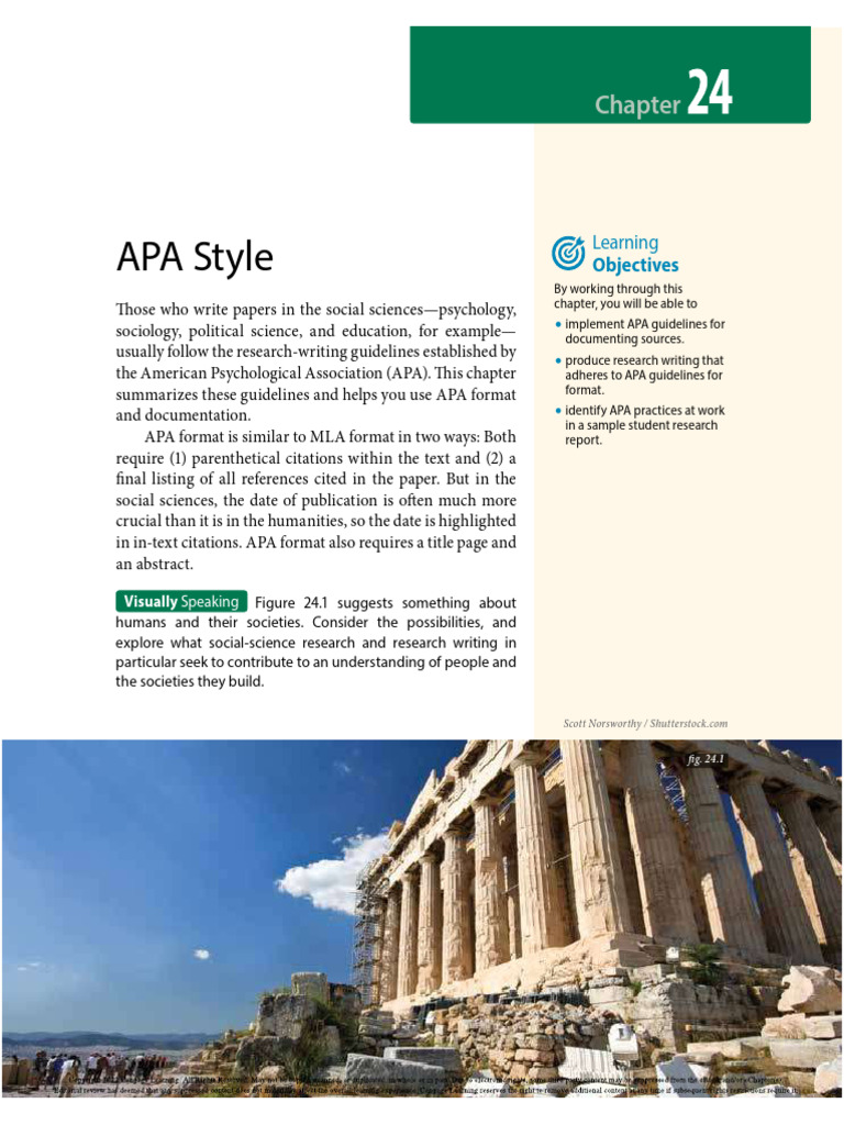 APA short | PDF | Apa Style | Citation