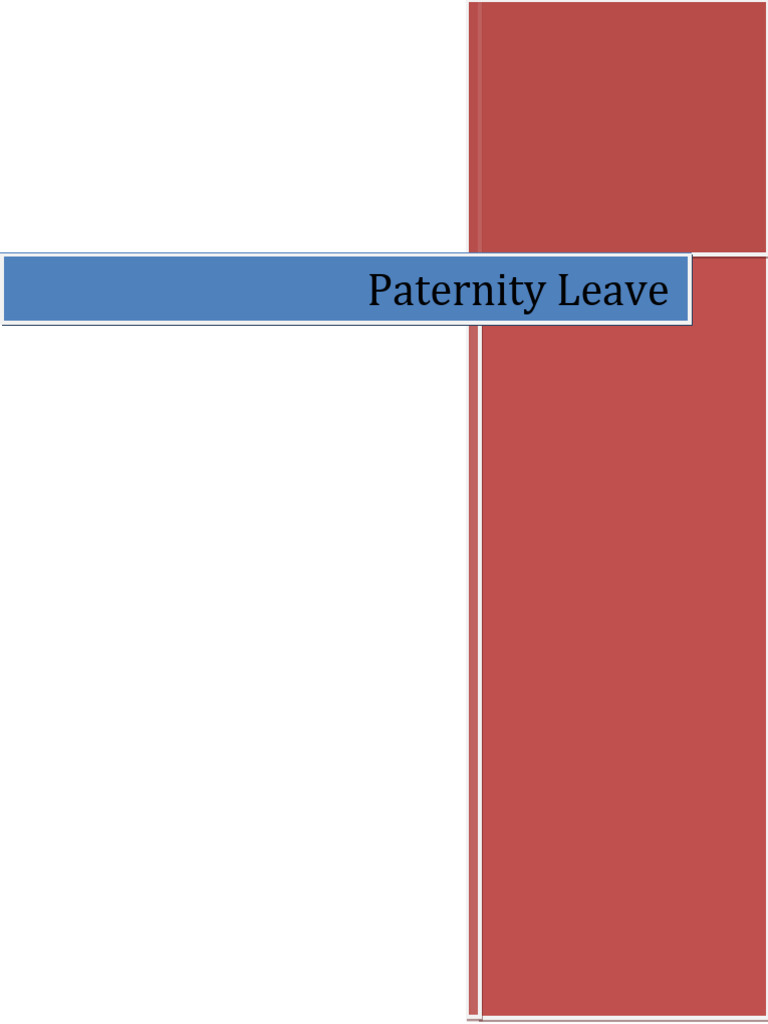 Paternity Leave | Download Free PDF | Parental Leave | Employment
