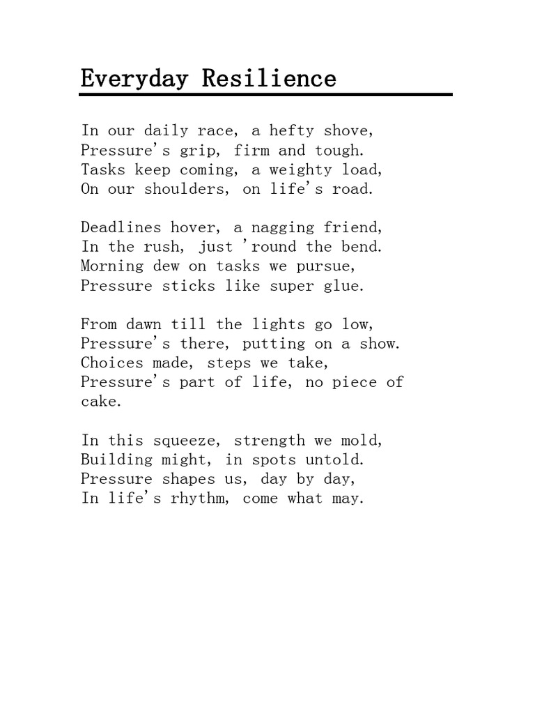 Everyday Resilience | PDF | Self-Improvement