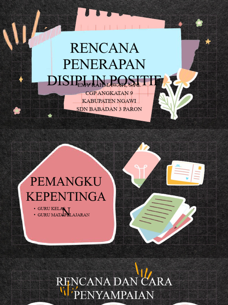 Rencana Penerapan Disiplin Positif | PDF