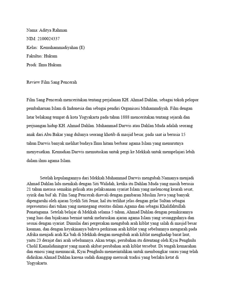 Aditya Rahman - Kemuhammadiyahan | PDF | Ilmu Sosial | Agama ...