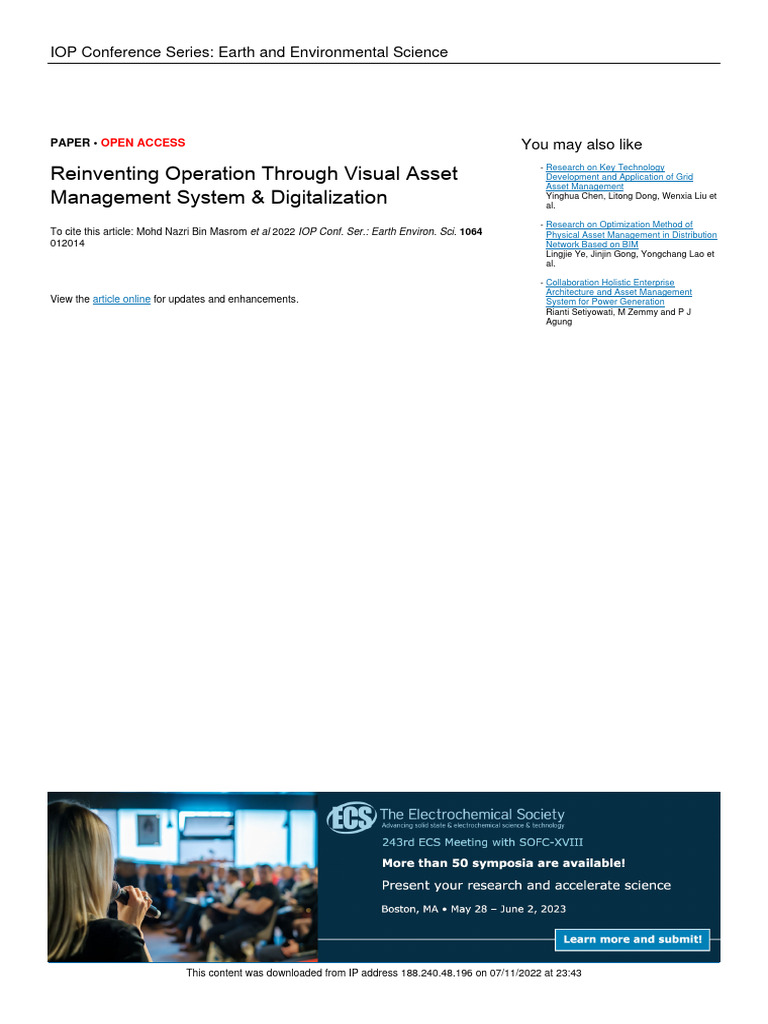 Reinventing Operation Through Visual Asset Managem | PDF | 3 D Modeling ...