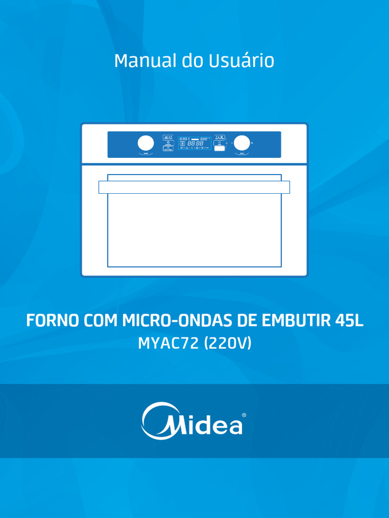 Manual Do Usu Rio Forno Com Micro Ondas de Embutir Midea 45L | PDF | Forno