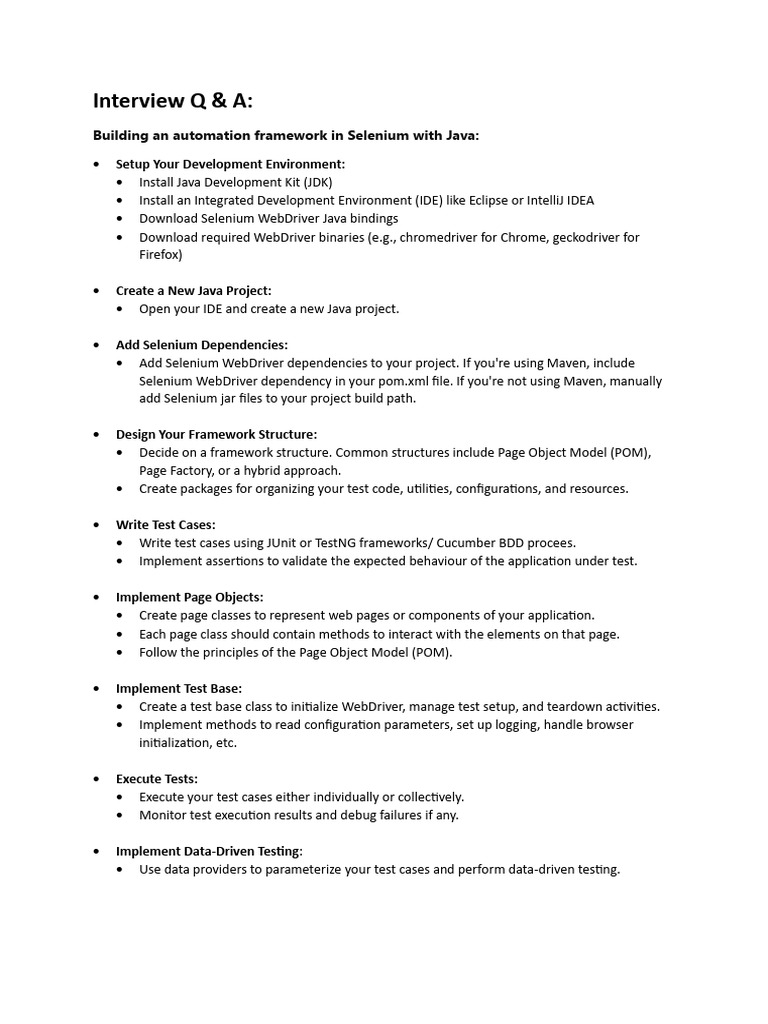 Interview Notes | PDF | Html | Hyperlink