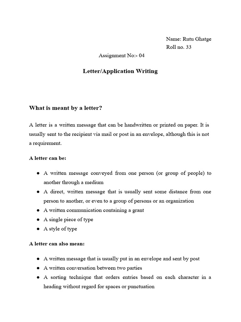Letter _ Application | PDF | Information