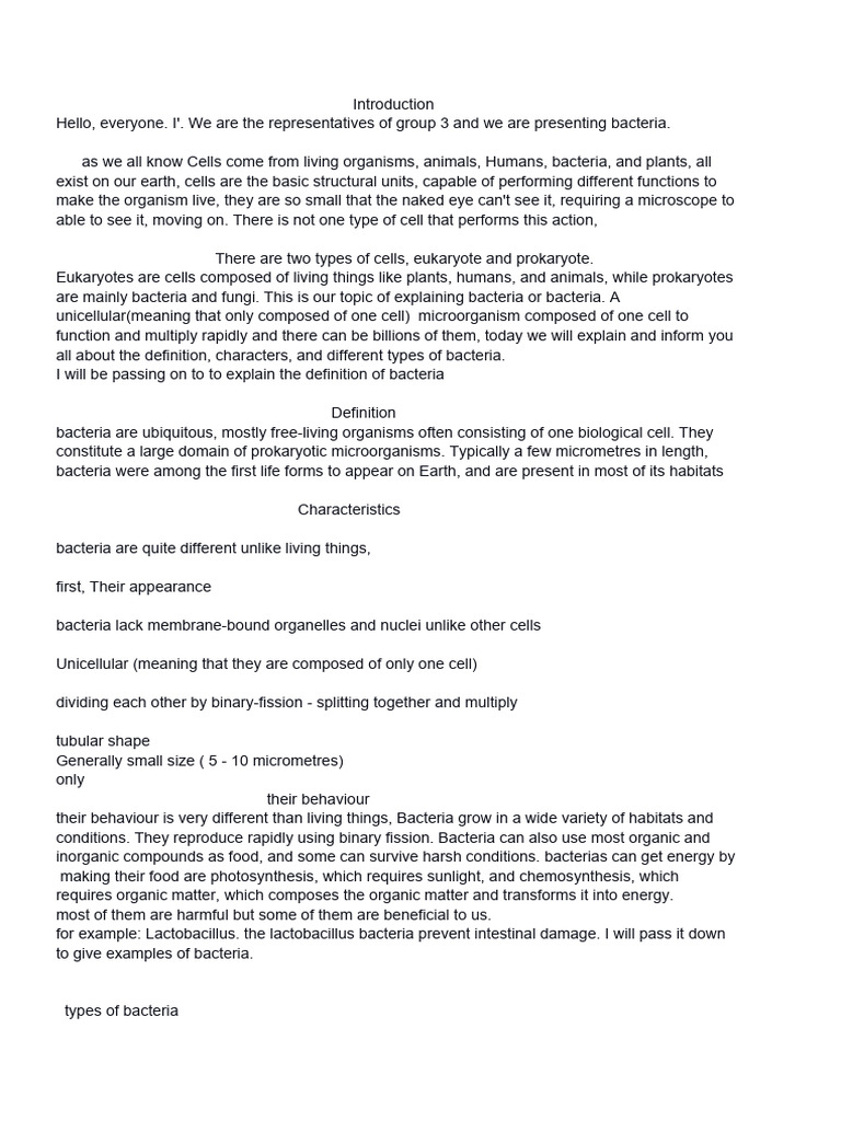 Bacteria Pdf Cell Biology Bacteria