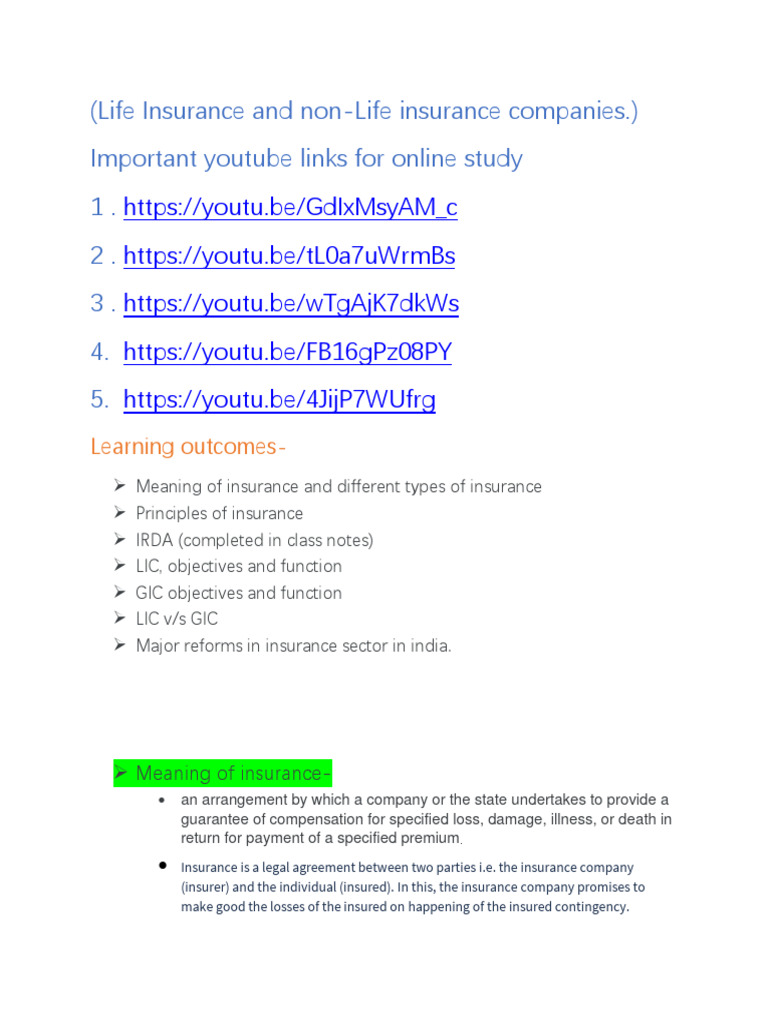 Insurance | PDF | Insurance | Life Insurance