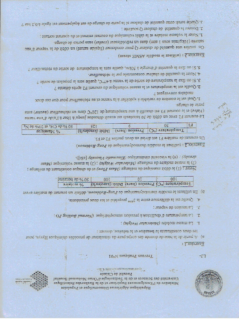 Fiche TP 1 Simulation L3 GP | PDF