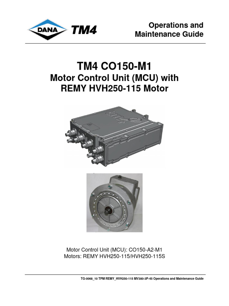 Tg-0068 - 10 TPM Remy - hvh250-115 Mv380-3p-45 Ops and Maint Guide ...