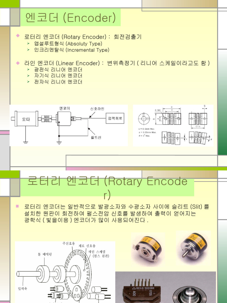 센서공학엔코더 (Encoder) 에 대한 PPT자료 | PDF