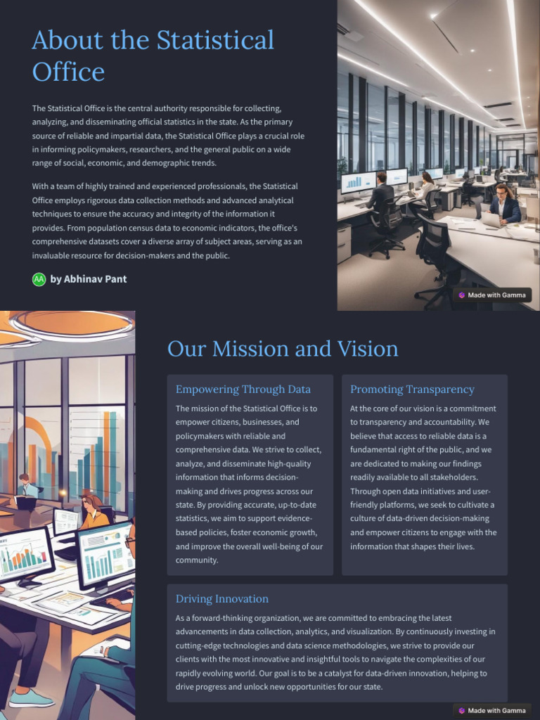 Statistical Office Overview and Services | PDF | Cost Of Living | Data ...