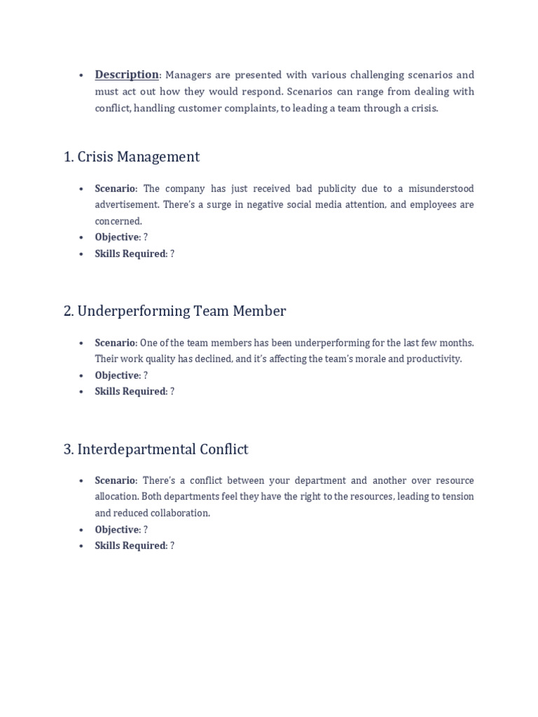 Group Scenarios Discussion | PDF | Economies | Social Psychology