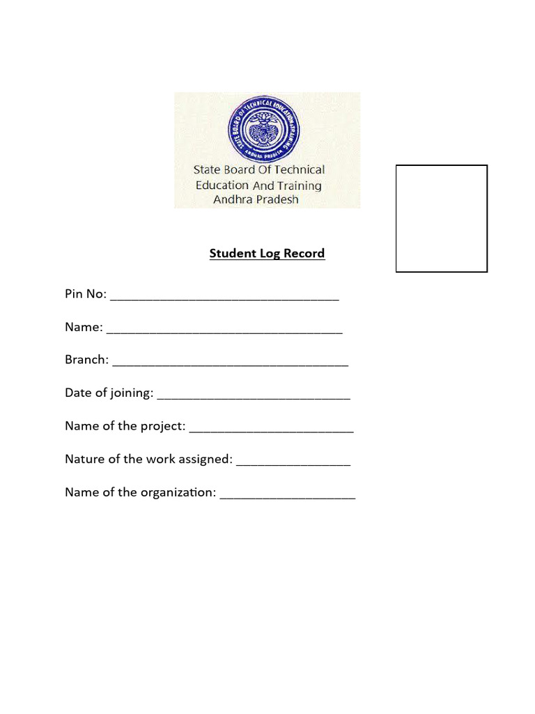 Student Log book | PDF | Engineering Student Log book | PDF | Engineering