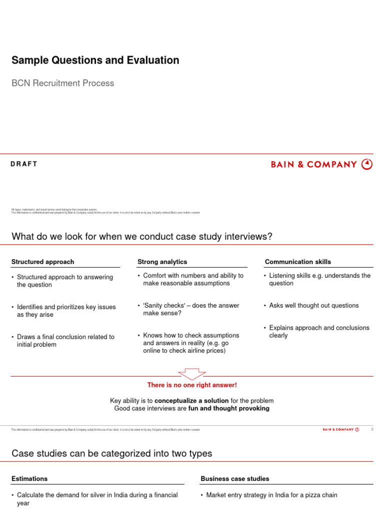 BCN Recruitment Process & Sample Questions 2021 | PDF | Economies | Marketing