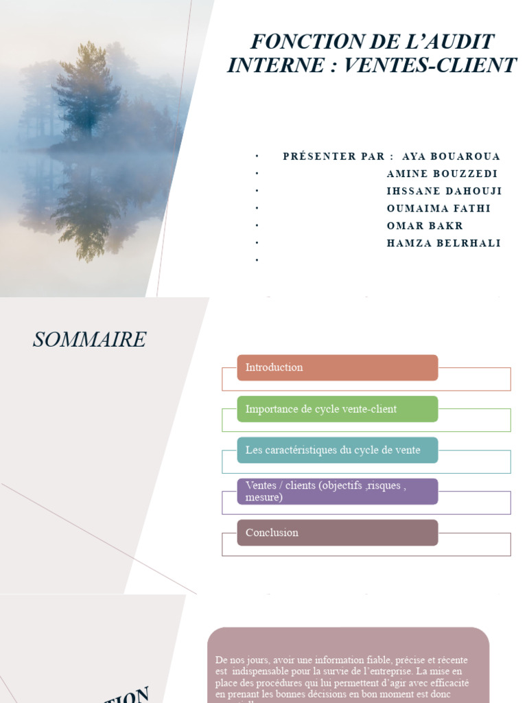 Audit du Cycle Vente-Client | PDF | Sodles | Facture