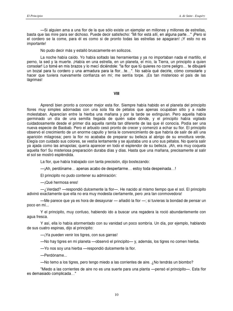 El Principe y La Flor - 10-12 | PDF | El Principito