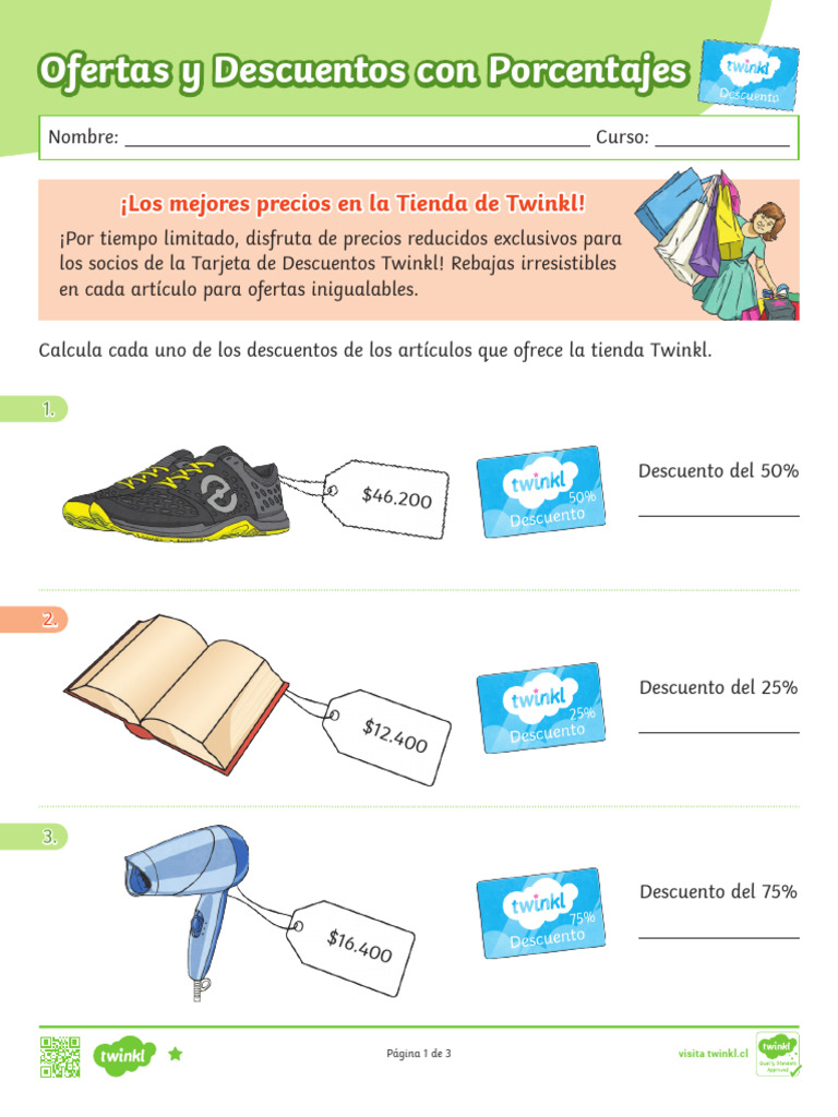 Descuentos Exclusivos en Tienda Twinkl | PDF