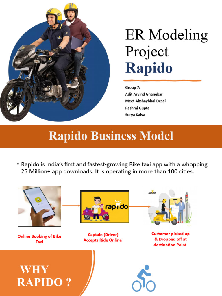Rapido Bike Taxi Business Model Overview | PDF | Mobile App | Vehicles