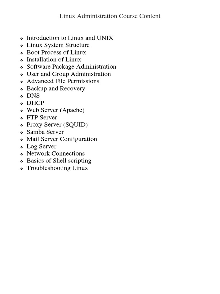 Linux Admin Lecture 1 Pdf Operating System Shell Computing 5756