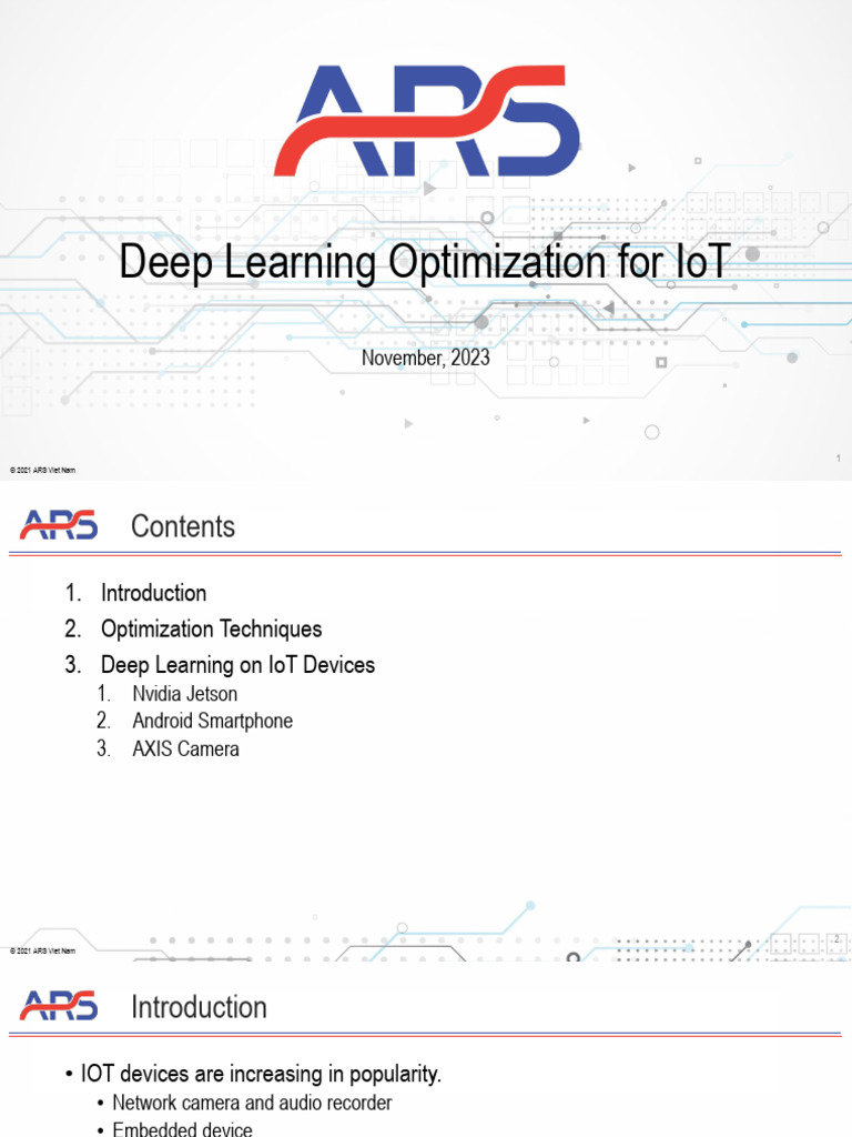 Deep Learning Optimization for IoT Devices | PDF | Cloud Computing | Deep Learning
