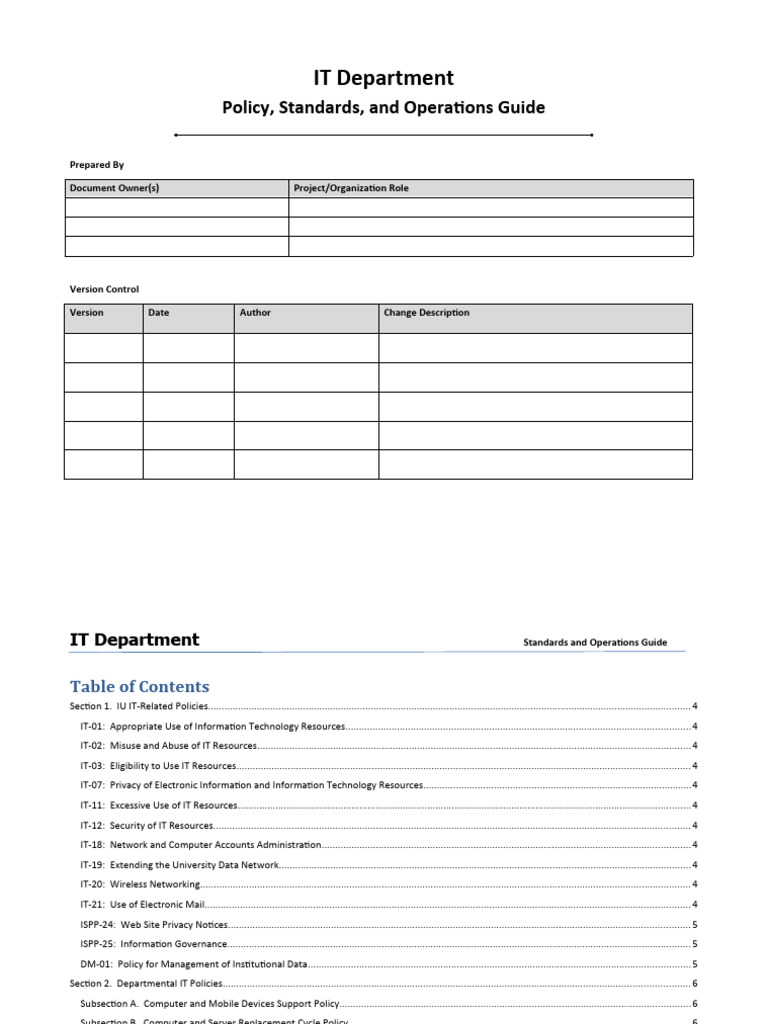 Policy Standards and Operations Guide | PDF | Computer Virus | Security