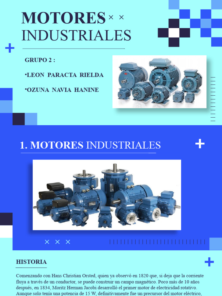 Componentes y Tipos de Motores Industriales | PDF | Motor eléctrico ...