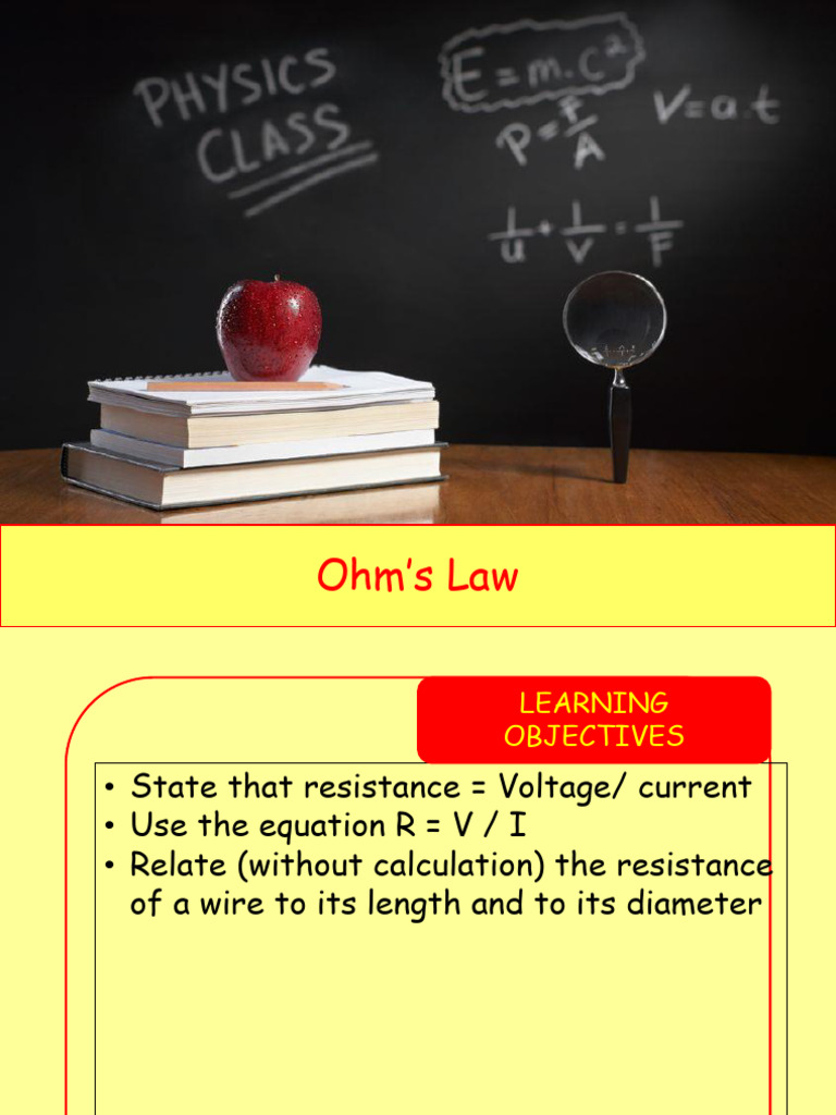 Ohm's Law | PDF | Electrical Resistance And Conductance | Voltage