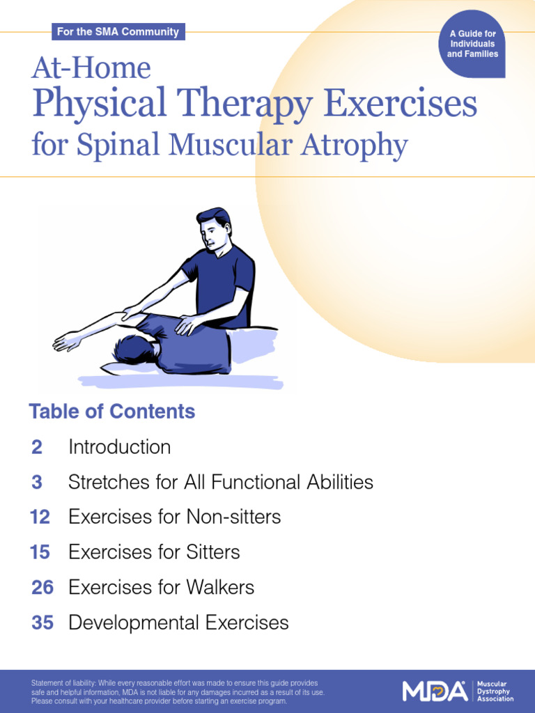 At Home Physical Therapy Exercises For SMA | PDF | Anatomical Terms Of ...