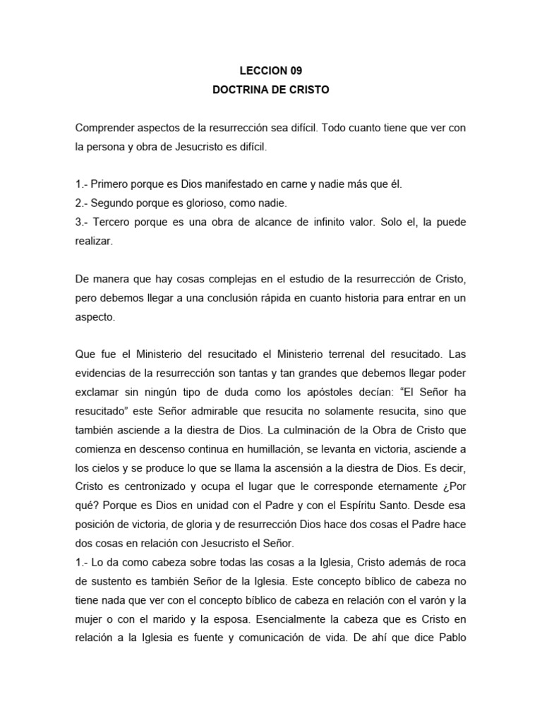 Leccion 9 DC | PDF | La resurrección de Jesús | Jesús Leccion 9 DC | PDF | La resurrección de Jesús | Jesús