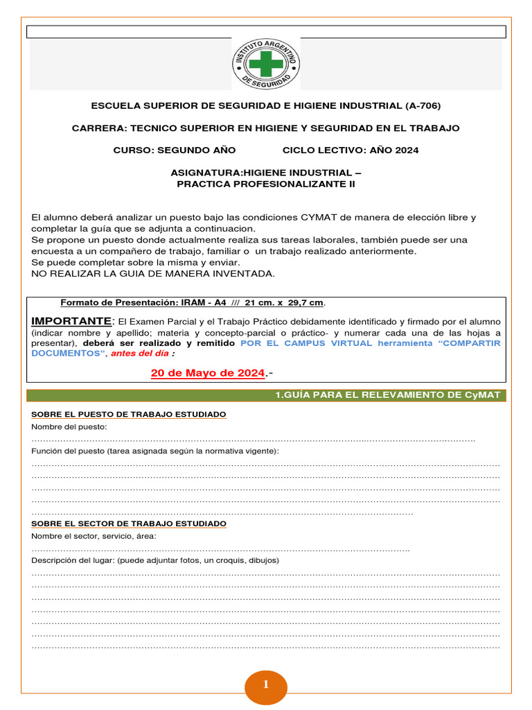 Ias TP Practica Prof Ii Distancia 2024 | PDF | ruido | Radiación
